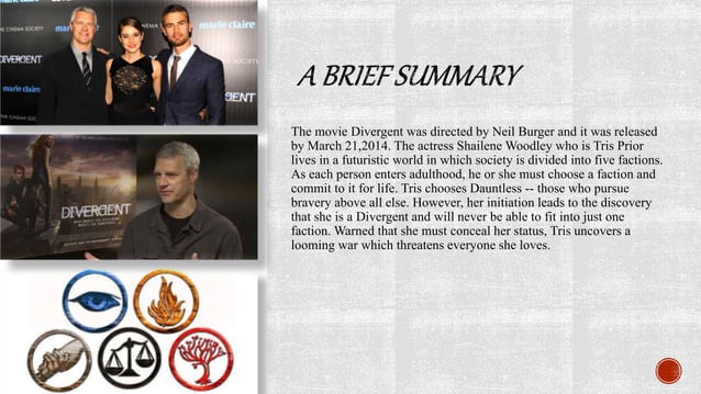 "Divergent" by Veronica Roth CMT | PPTX | Genres