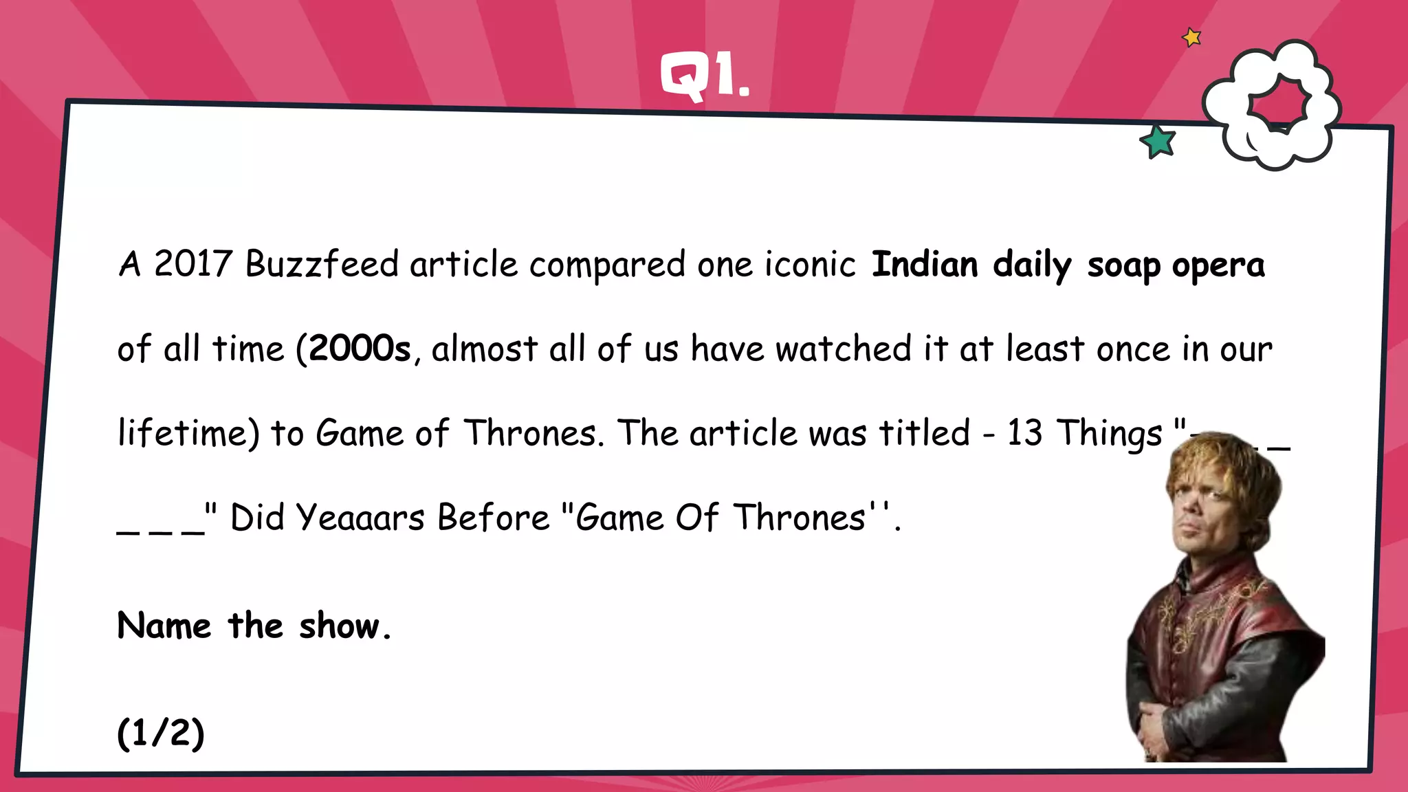 Pop culture quiz | PPTX