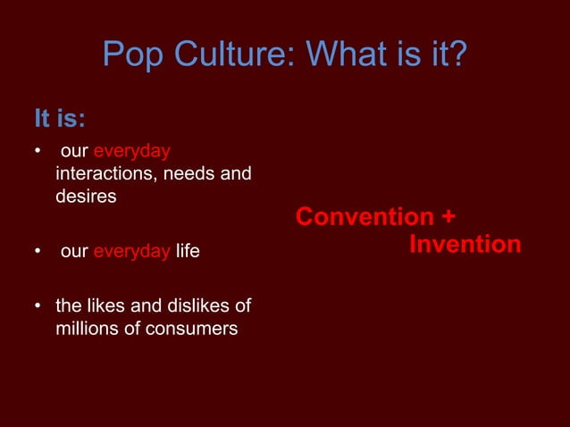 Pop culturestudyintroa | PPTX