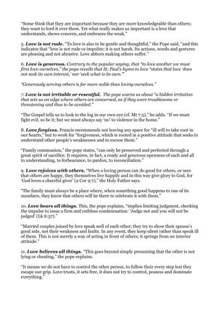 Pope francis’ 13 tips for a good marriage | PDF