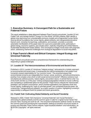 Pope Francis Encyclicals Laudato Si, Fratelli Tutti and Mission Energy ...