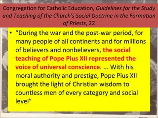 Pope Pius Xii Social Doctrinel | PPT