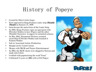 Popeye - A creativity in itself | PPTX