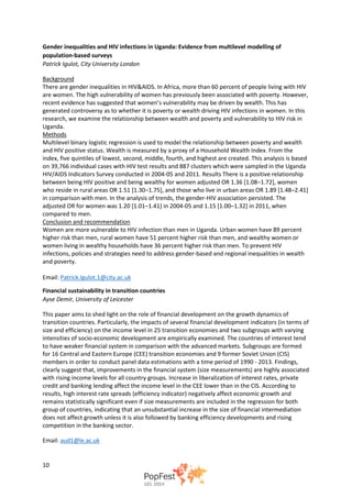 Pop fest 2014-conference-book | PDF