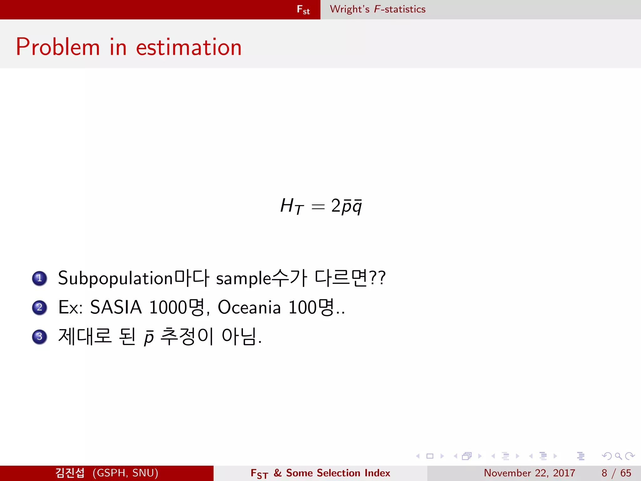 Fst, selection index | PDF
