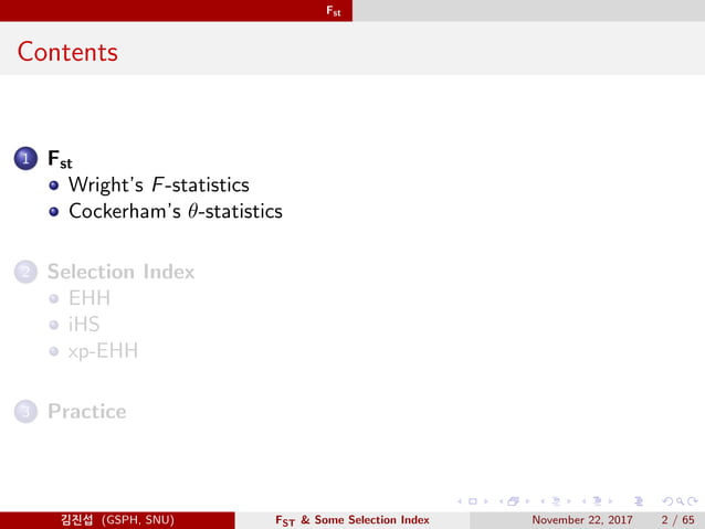 Fst, selection index | PDF | Genetics | Science
