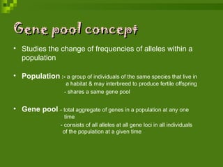 Pop gen part 1 | PPT