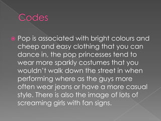 Pop genre | PPTX | Contemporary Hits/Pop/Top 40 | Music