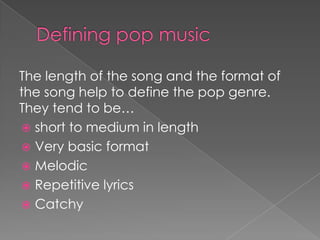 Pop genre | PPT