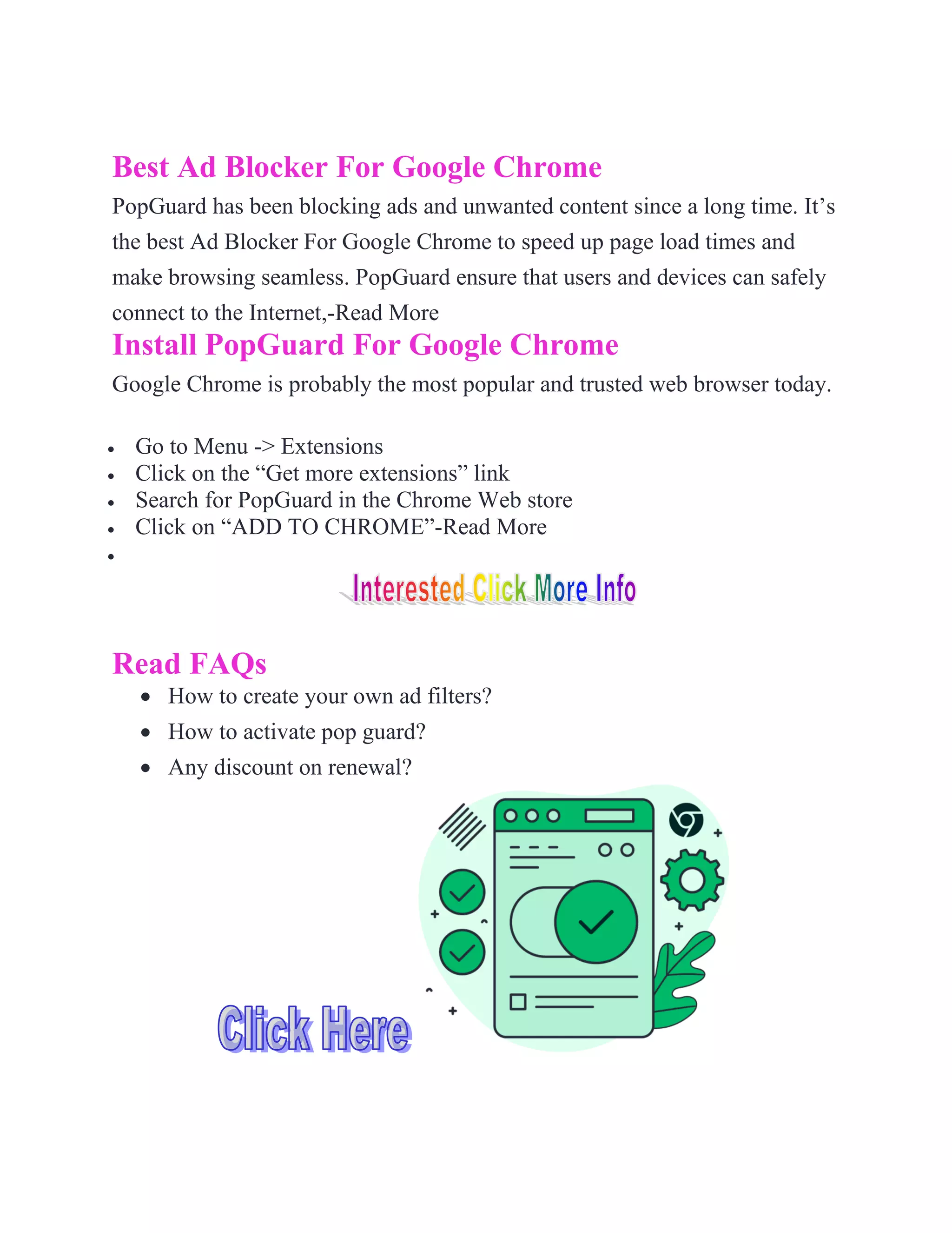 Popguard Chrome extension | PDF