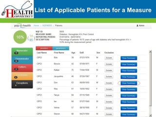 ® Population Health and Clinical Quality Measure Reporting System 9-11 ...