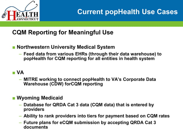 ® Population Health and Clinical Quality Measure Reporting System 9-11 ...