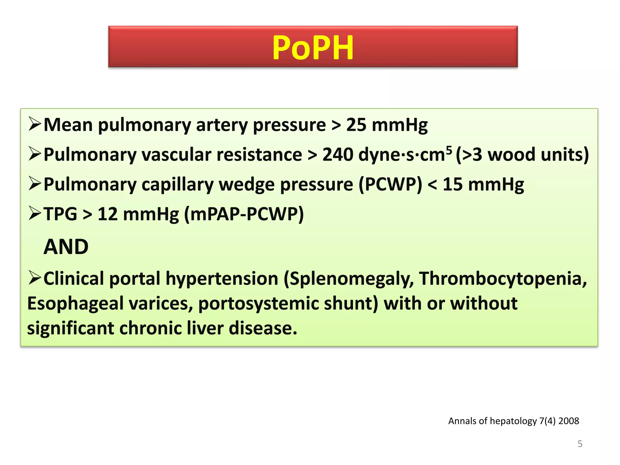 Portopulmonary Hypertension | PDF