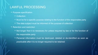 Protection of Personal Information | PPTX