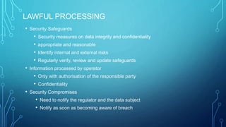 Protection of Personal Information | PPTX