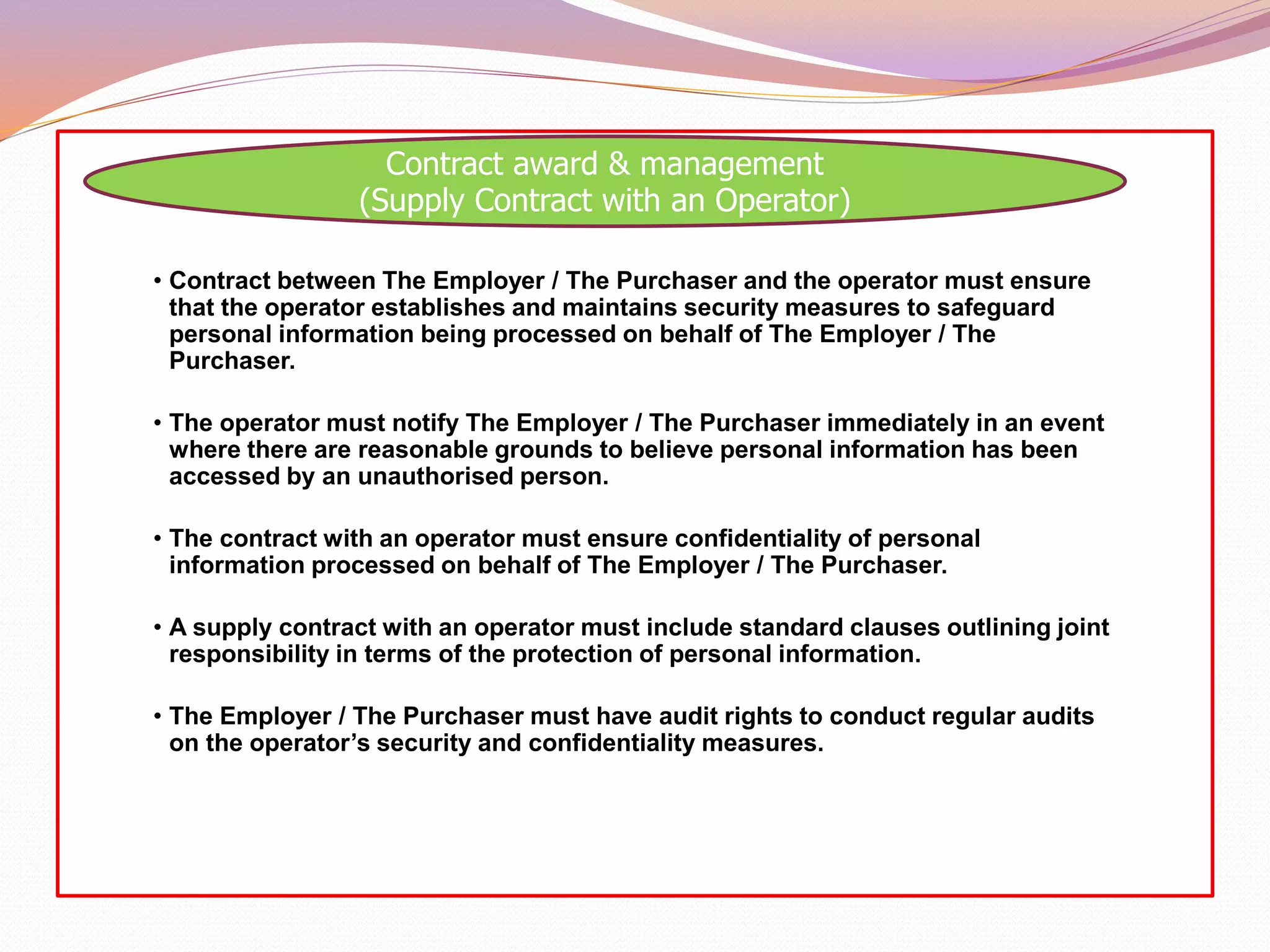 The Popi Act 4 of 2013 - Implications for iSCM | PPTX | Email | Internet