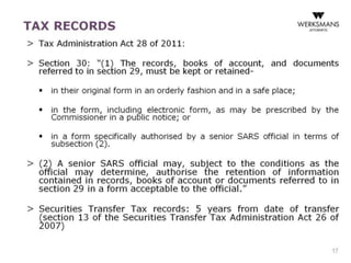 Data management: retention, destruction and restriction - Ina Meiring ...