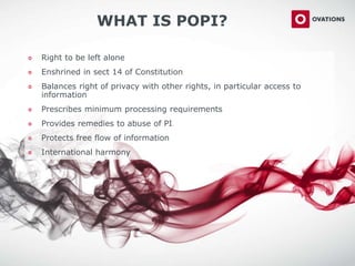 POPI Act compliance presentation | PPSX