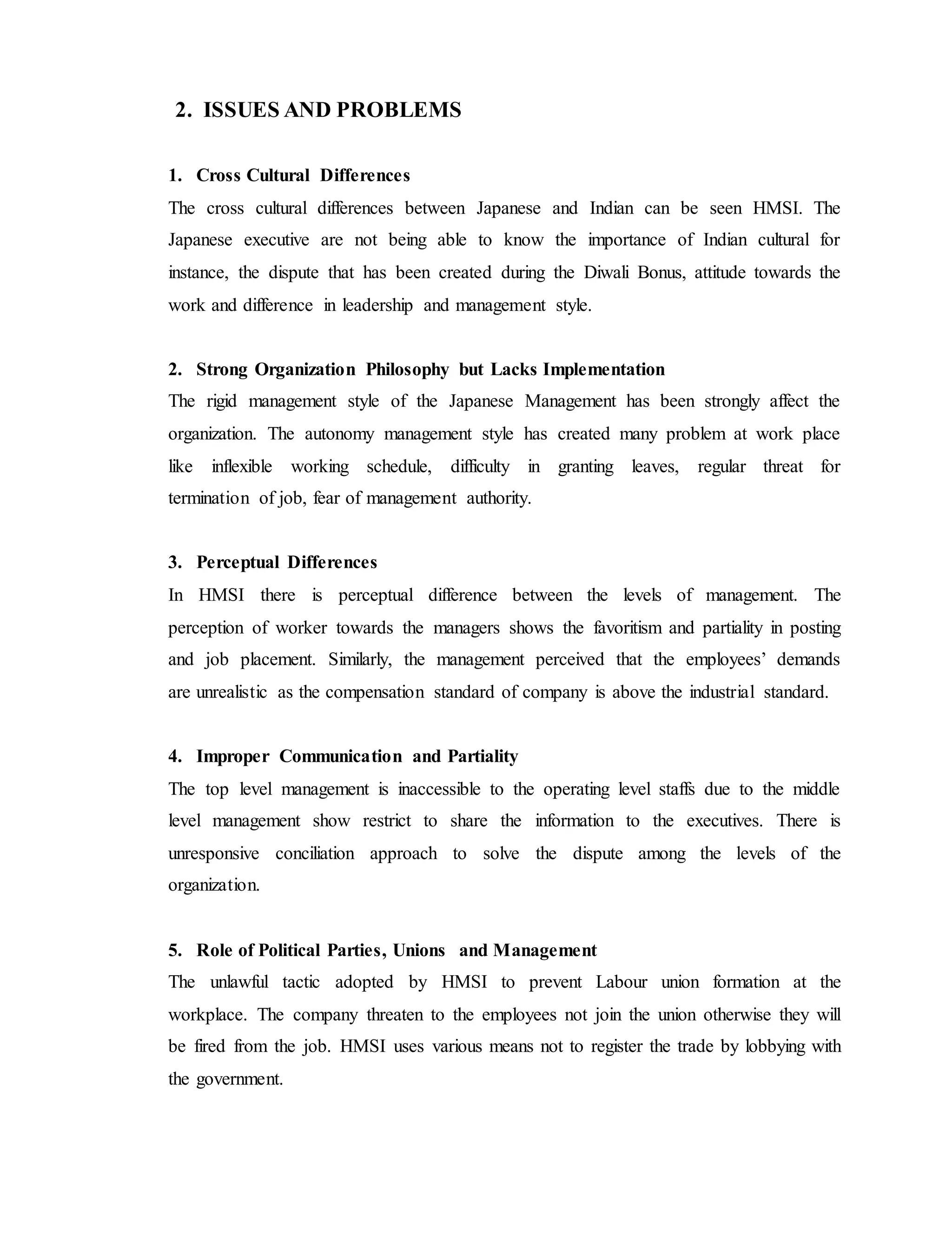 Pople management fiasco in HMSI case analysis | DOCX