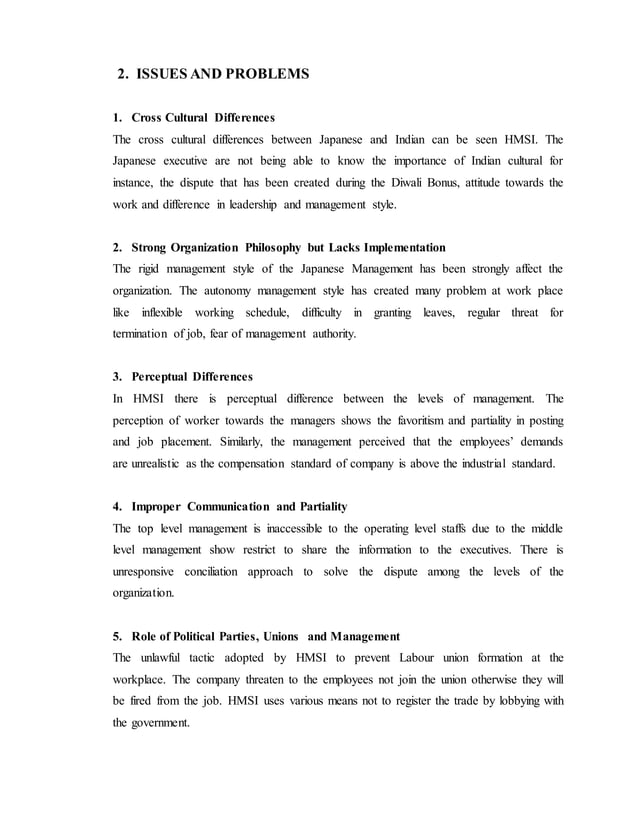 Pople management fiasco in HMSI case analysis | DOCX