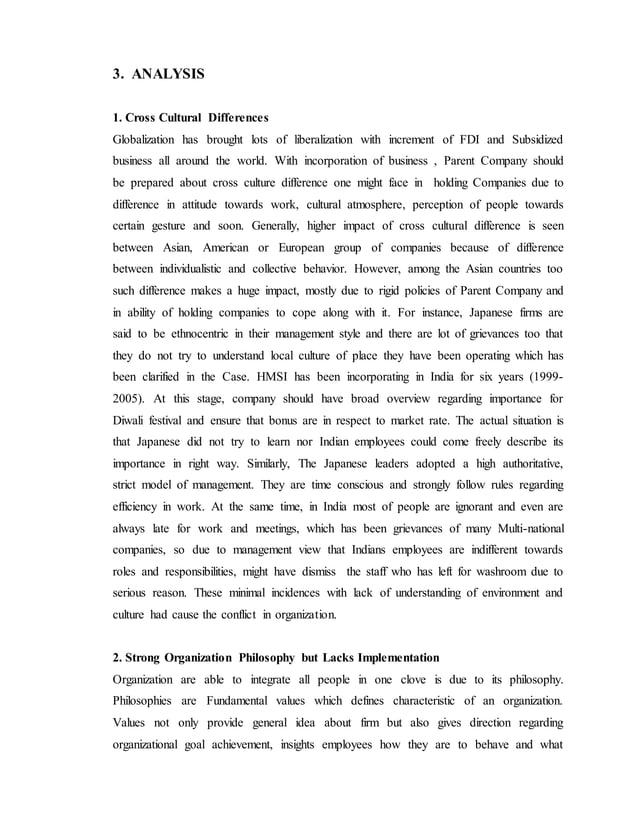 Pople management fiasco in HMSI case analysis | DOCX