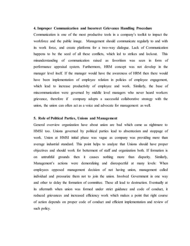 Pople management fiasco in HMSI case analysis | DOCX