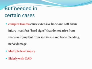 Popliteal artery trauma | PPTX
