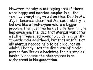 Pop literature and nick hornby | PPT