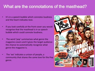 Pop magazine annotation | PPT