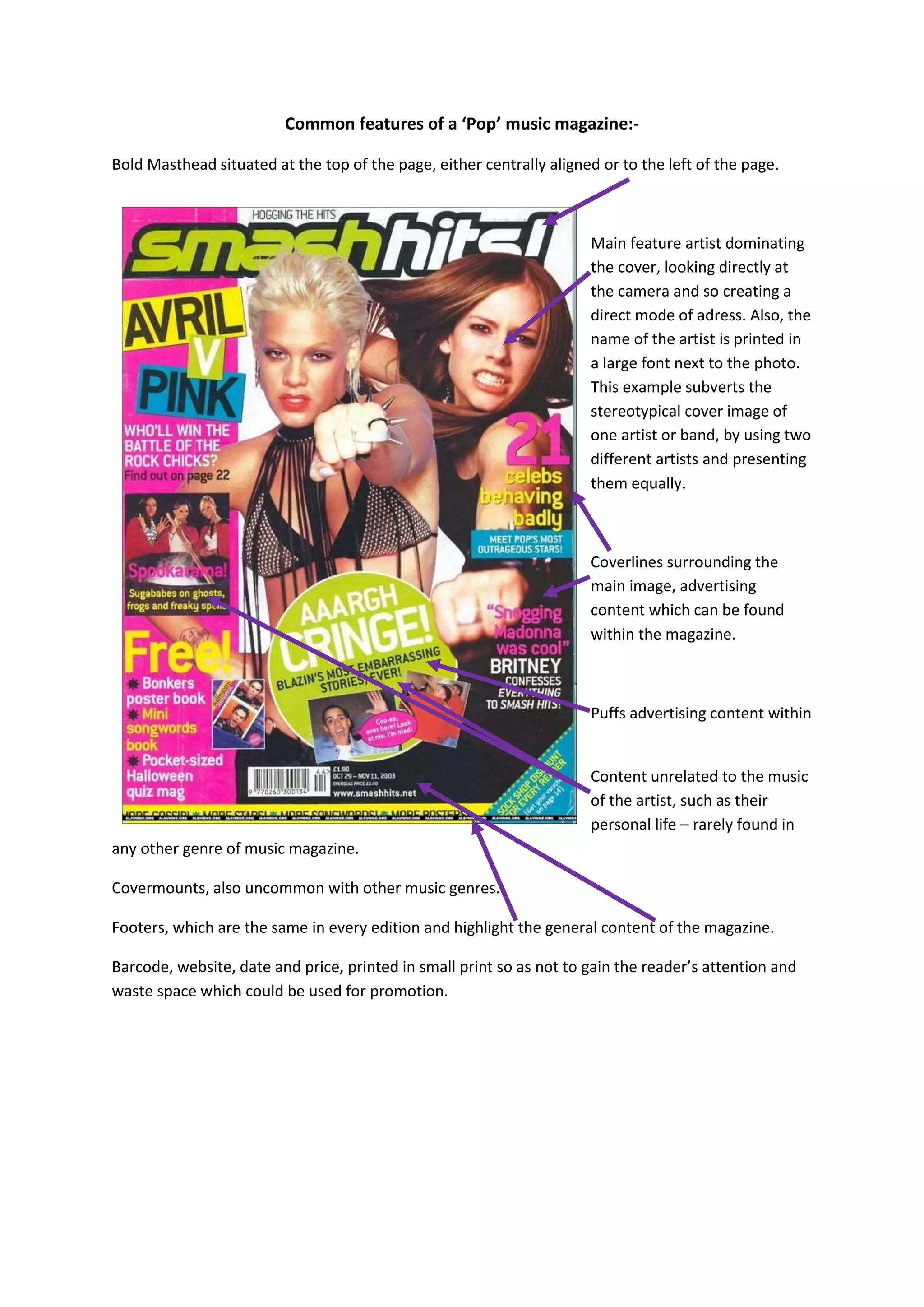 Pop magazine research | DOCX