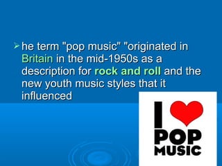 Pop music | PPT