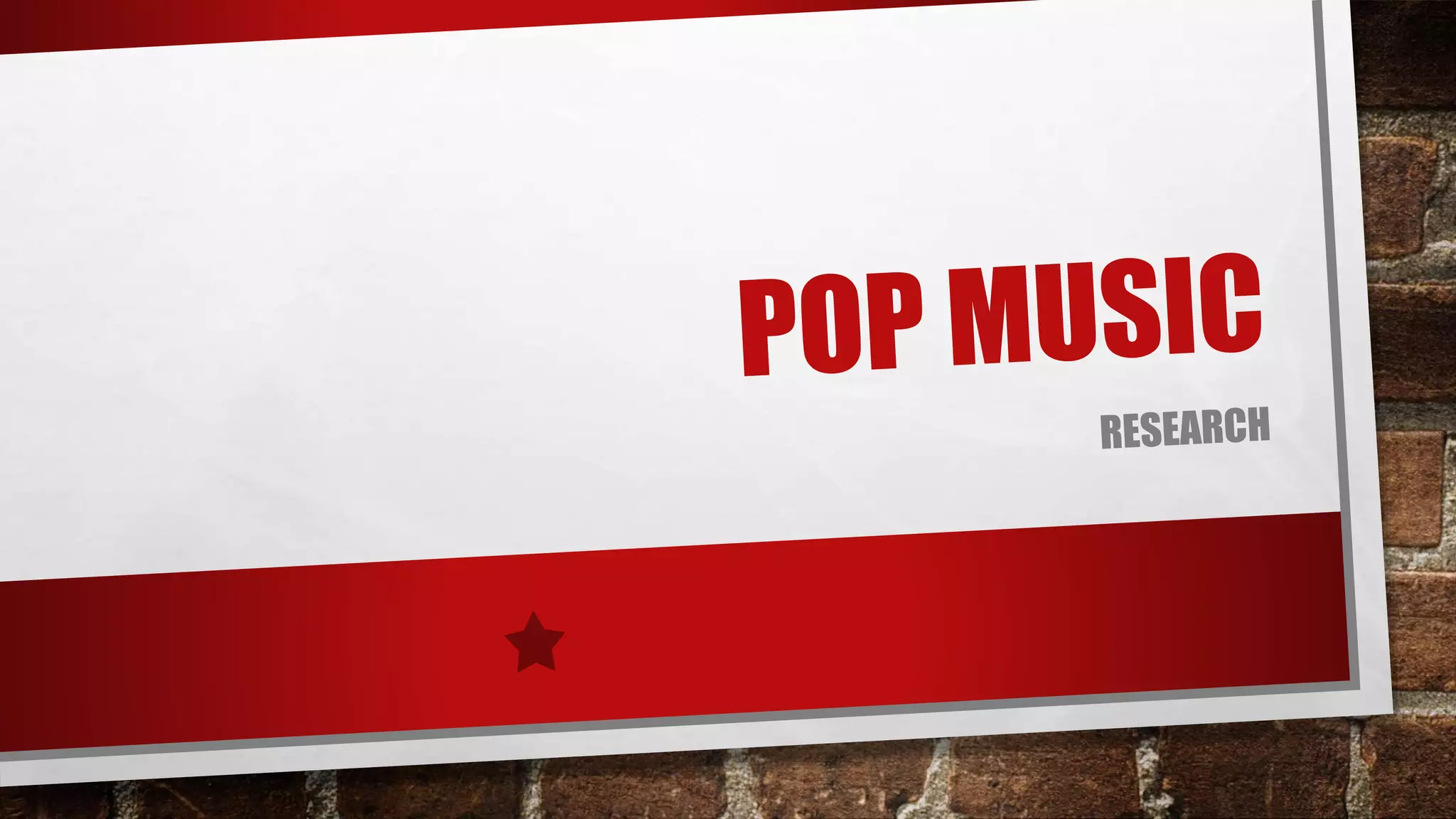Pop music | PPTX