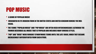 Pop music | PPT
