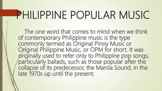 POPOLAR MUSIC.powerpoint presentationss | PPT