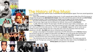 Pop music | PPTX