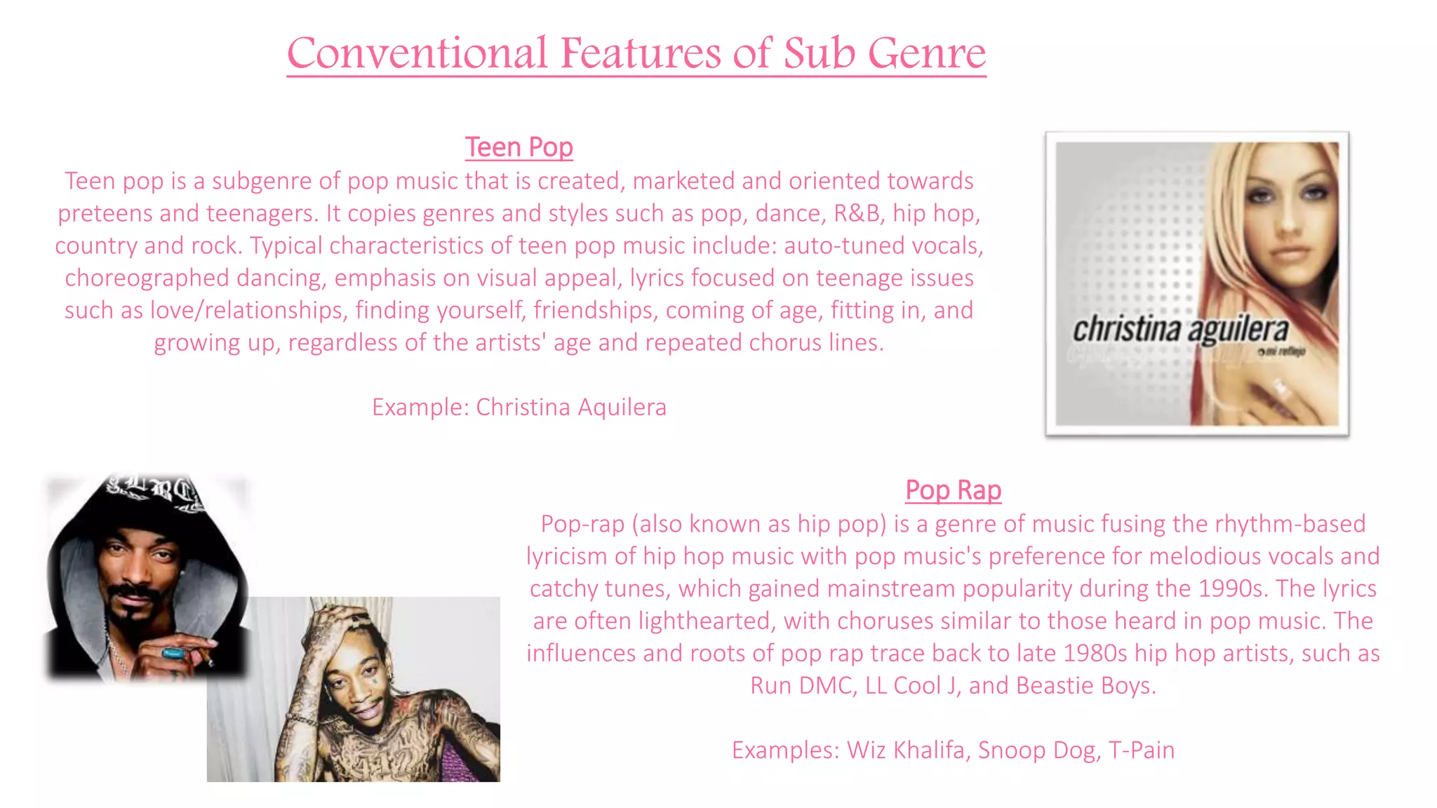 Pop music genre blog | PPT