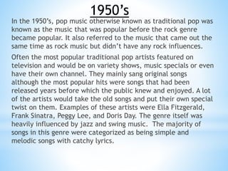 Pop music history | PPT