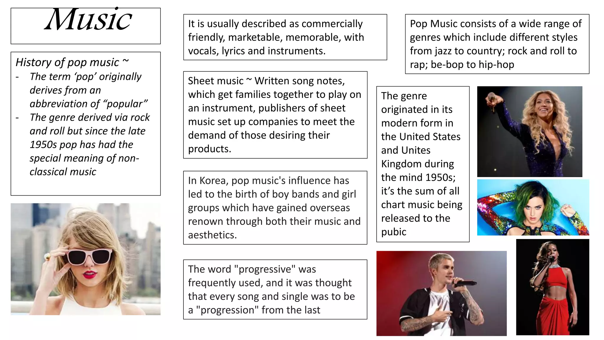 Pop music history | PPTX