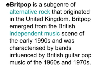 Pop music in britain | PPT