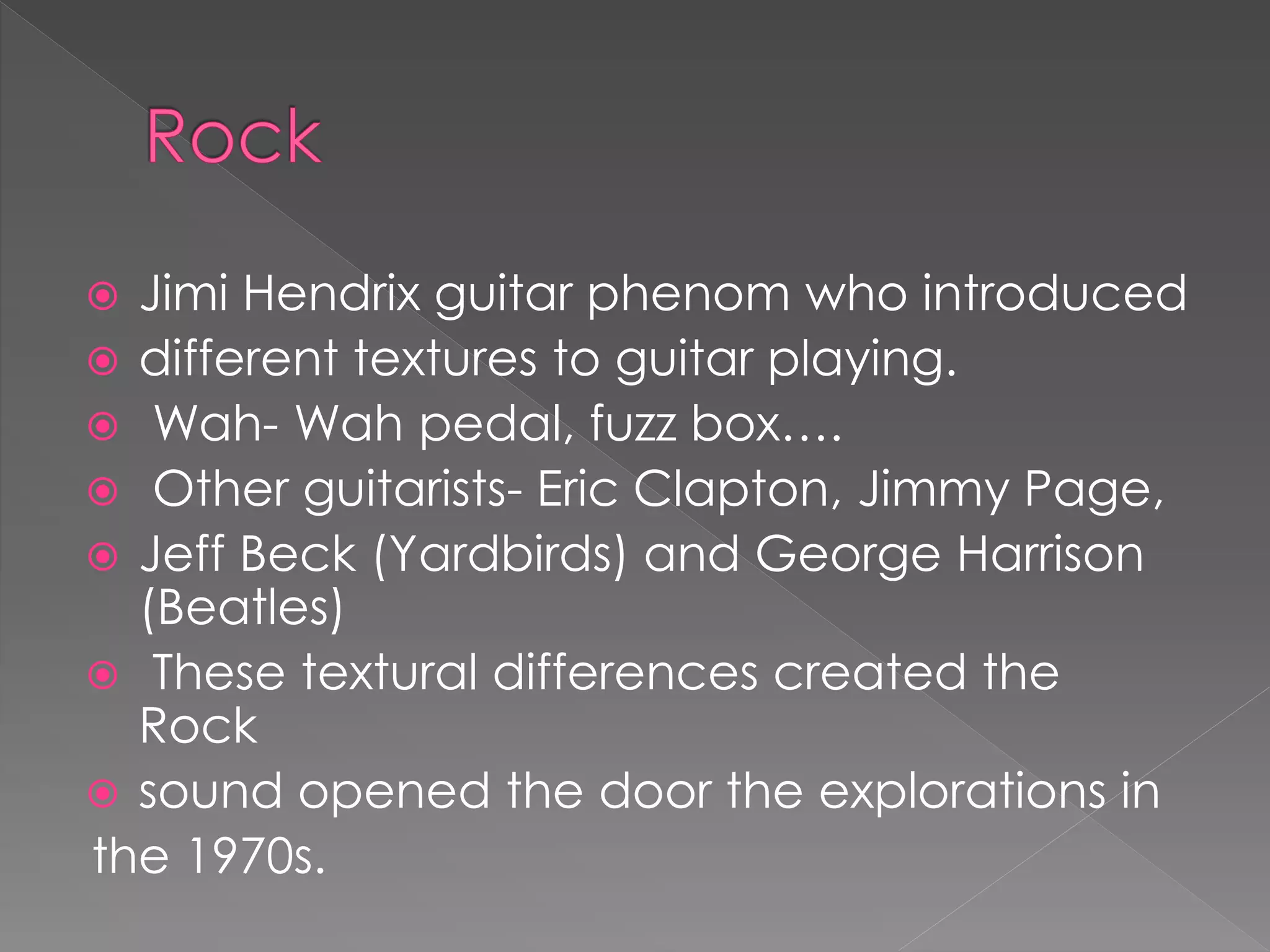 Pop music the 60s | PPTX