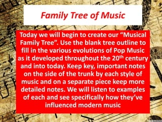 Pop Music Tree | PPTX