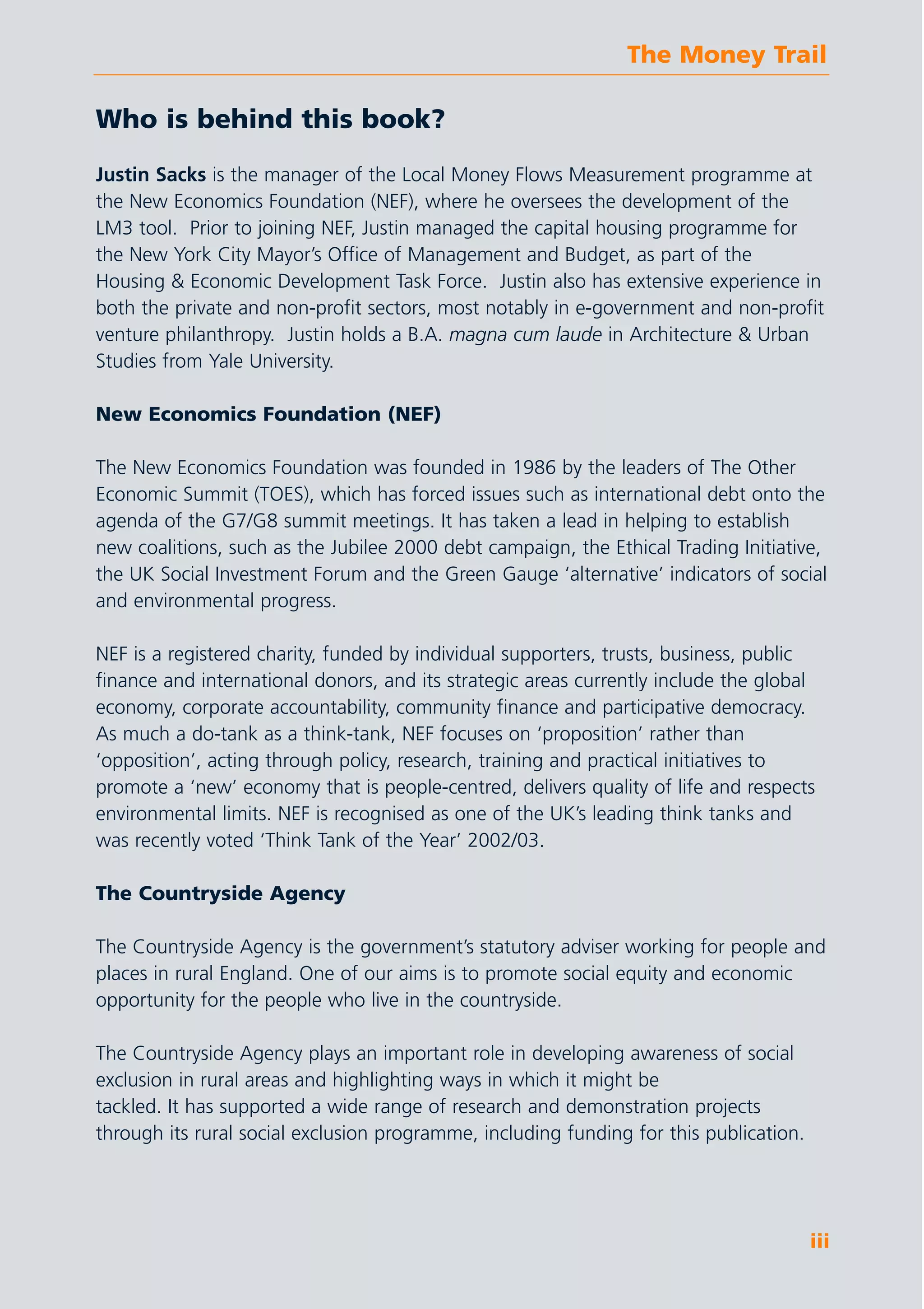 The Money Trail: Measuring your impact on the local economy using LM3 | PDF