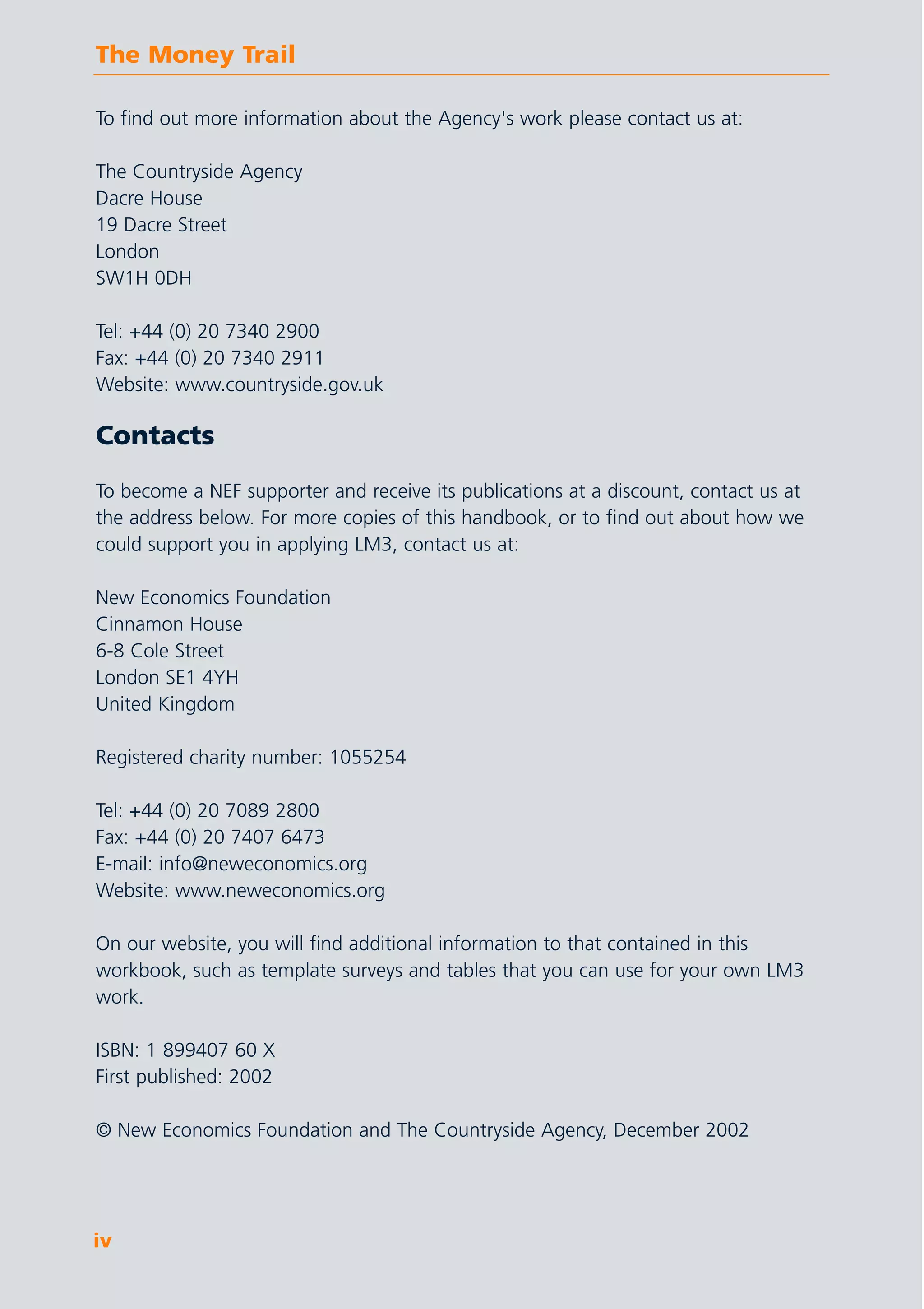 The Money Trail: Measuring your impact on the local economy using LM3 | PDF