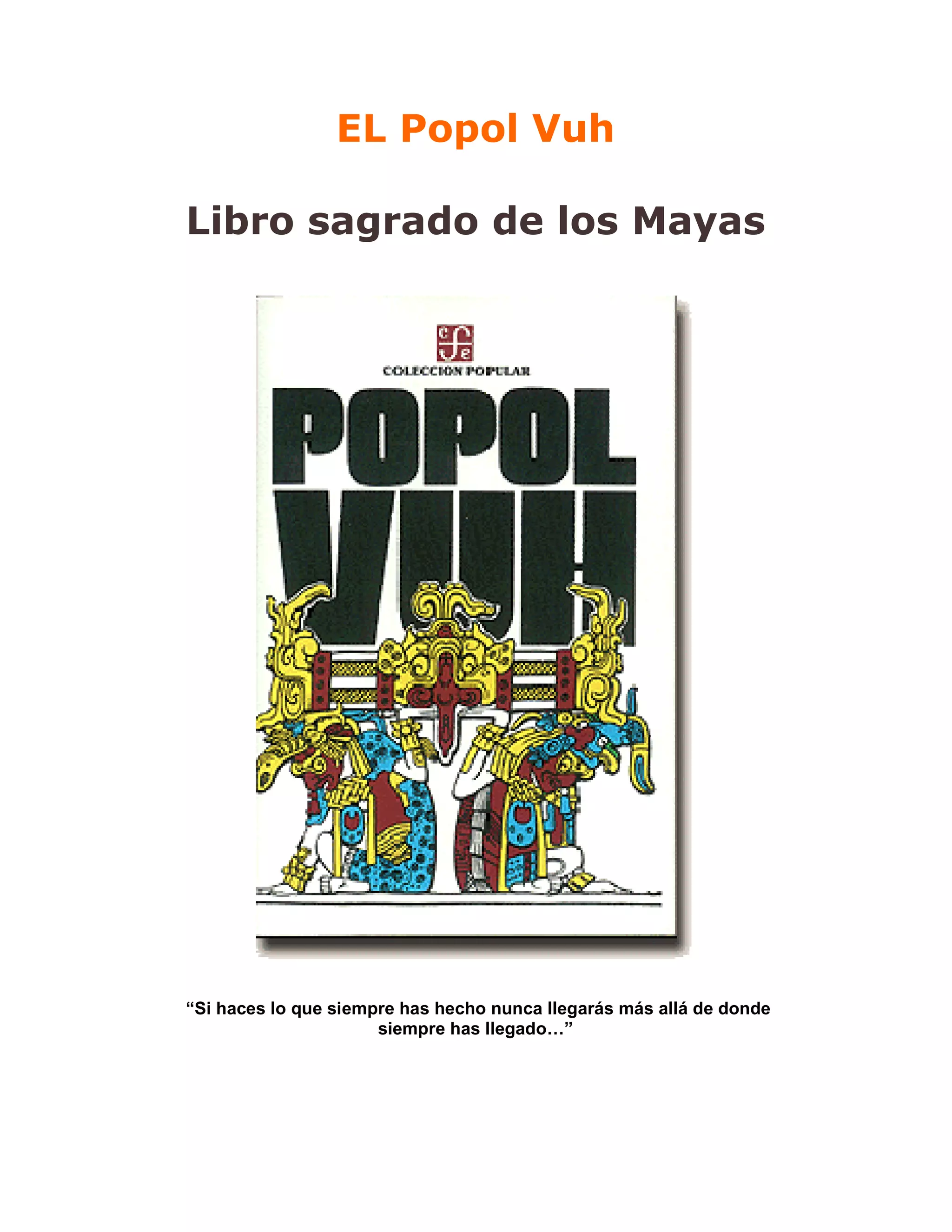Popol vuh | PDF