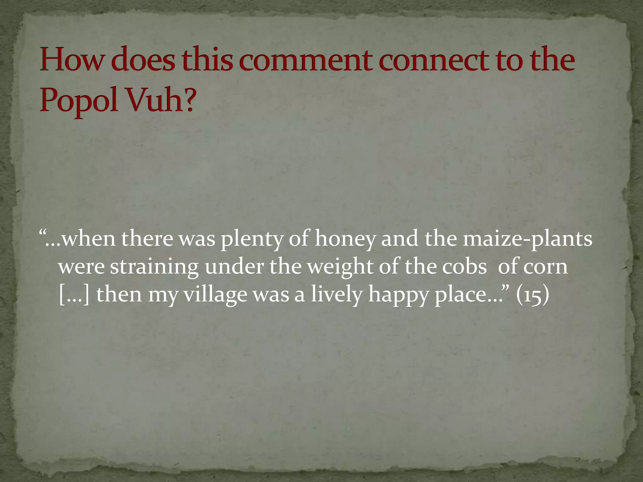 The Popol Vuh and its Legacy | PPT