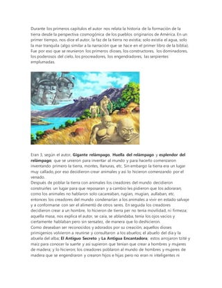Popol vuh | DOCX
