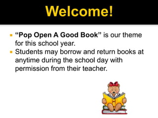 Pop open a good book | PPTX | Education