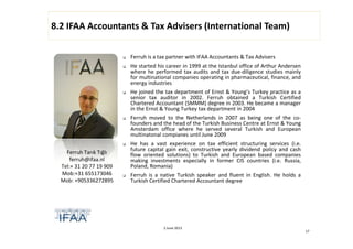 Legislation update and current structure developments | PPT