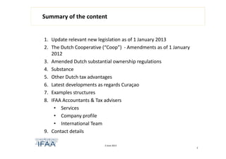 Legislation update and current structure developments | PPT