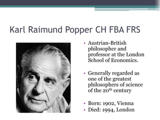 Popper and the Poker - Barnes Philosophy Society | PPT